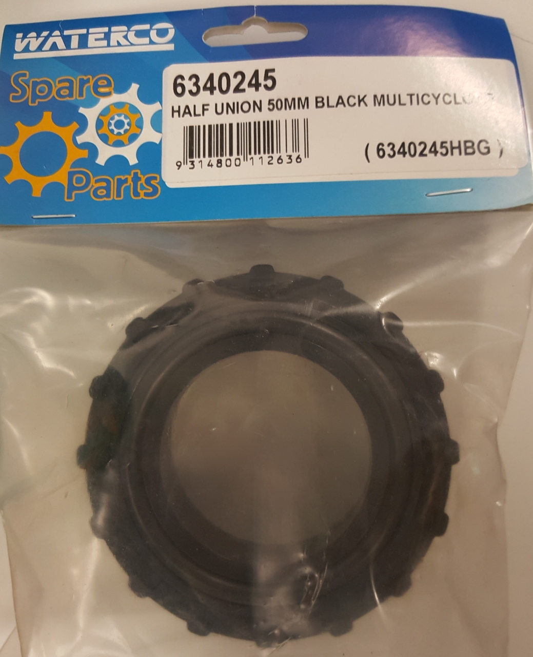 Waterco Multicyclone Half Barrel Union - 50mm