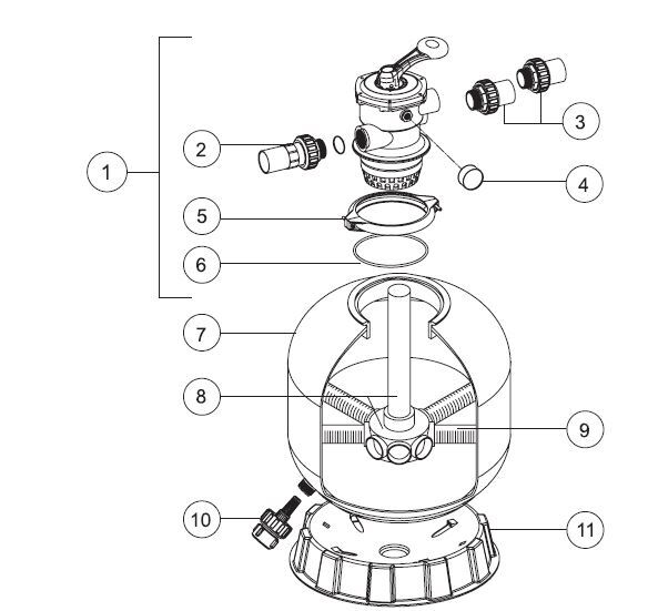 Zodiac Titan TP500 - TP700 Sand Filter Tank O Ring